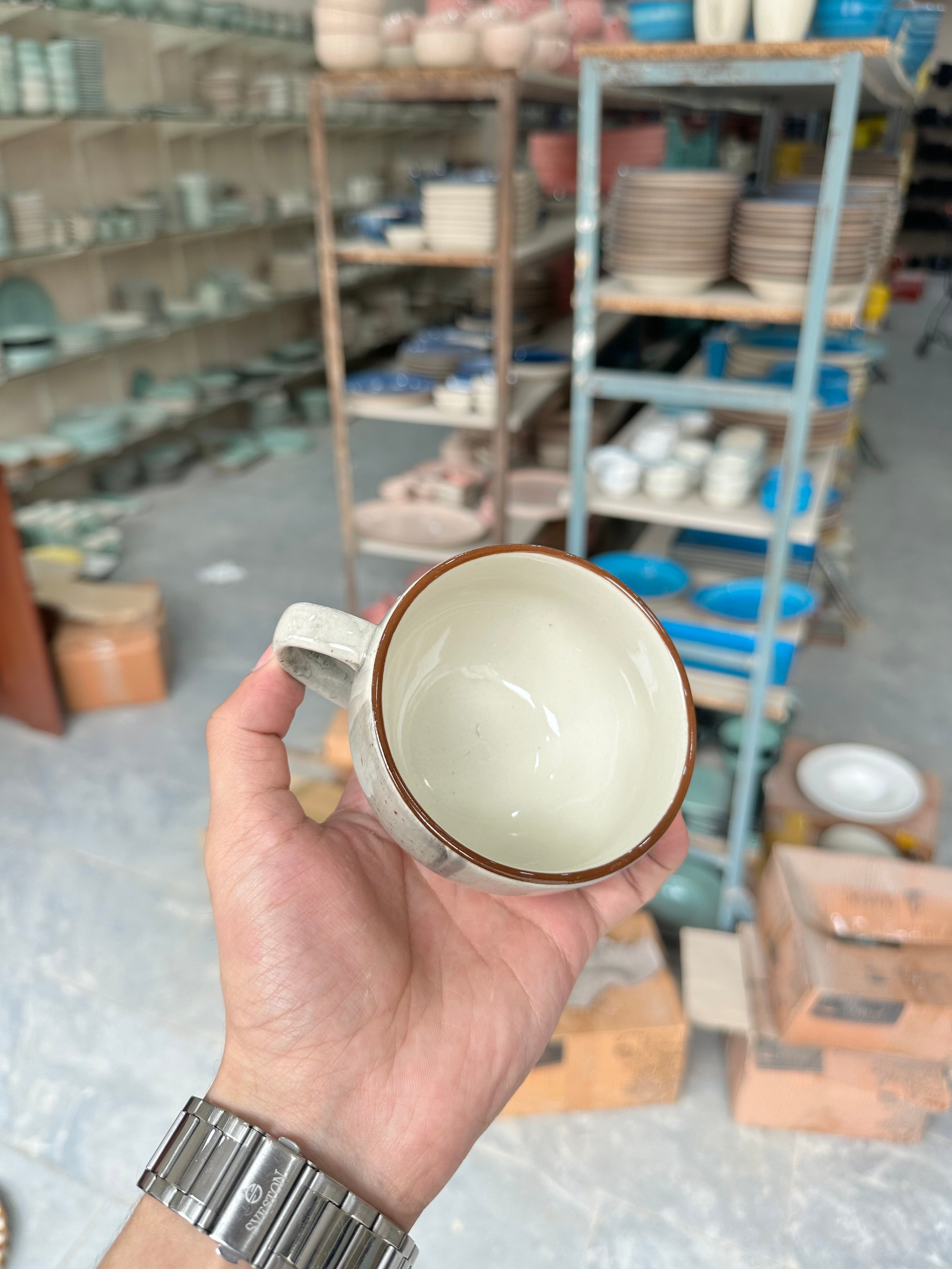 Leftover SS Cup ( Grey Colorline ) – Classic Ceramics