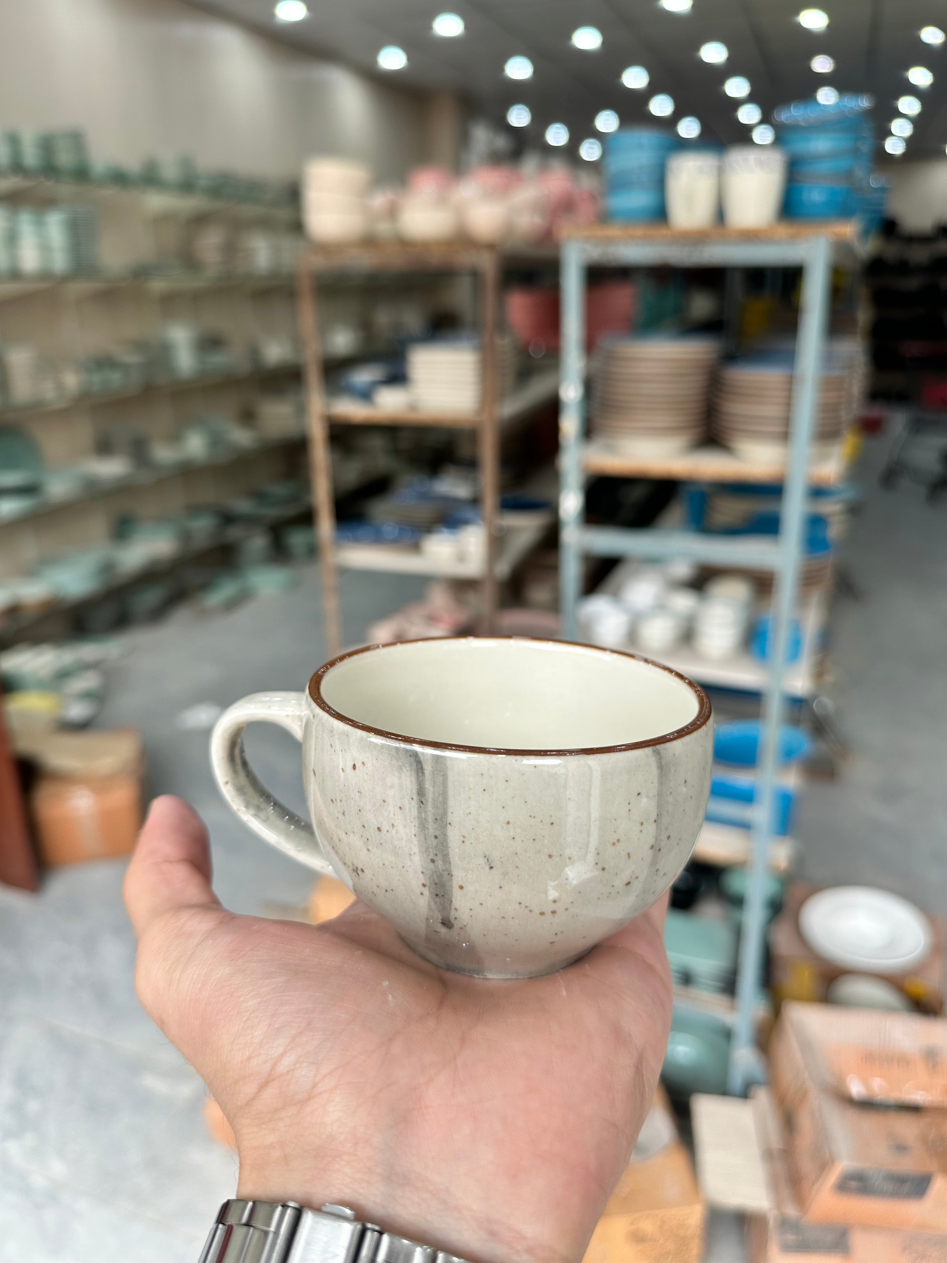 Leftover SS Cup ( Grey Colorline ) – Classic Ceramics
